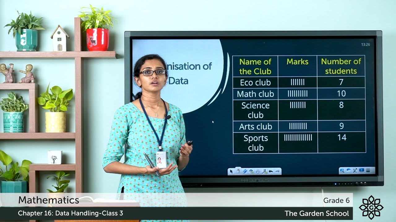 Grade 6 Mathematics Chapter 16 Class 3 Organization of Data - YouTube