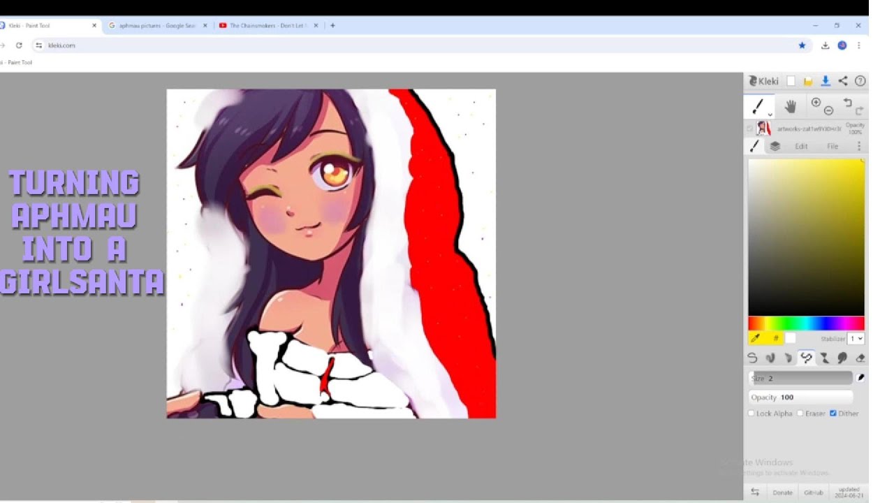 Turning Aphmau Into A Girl Santa Youtube