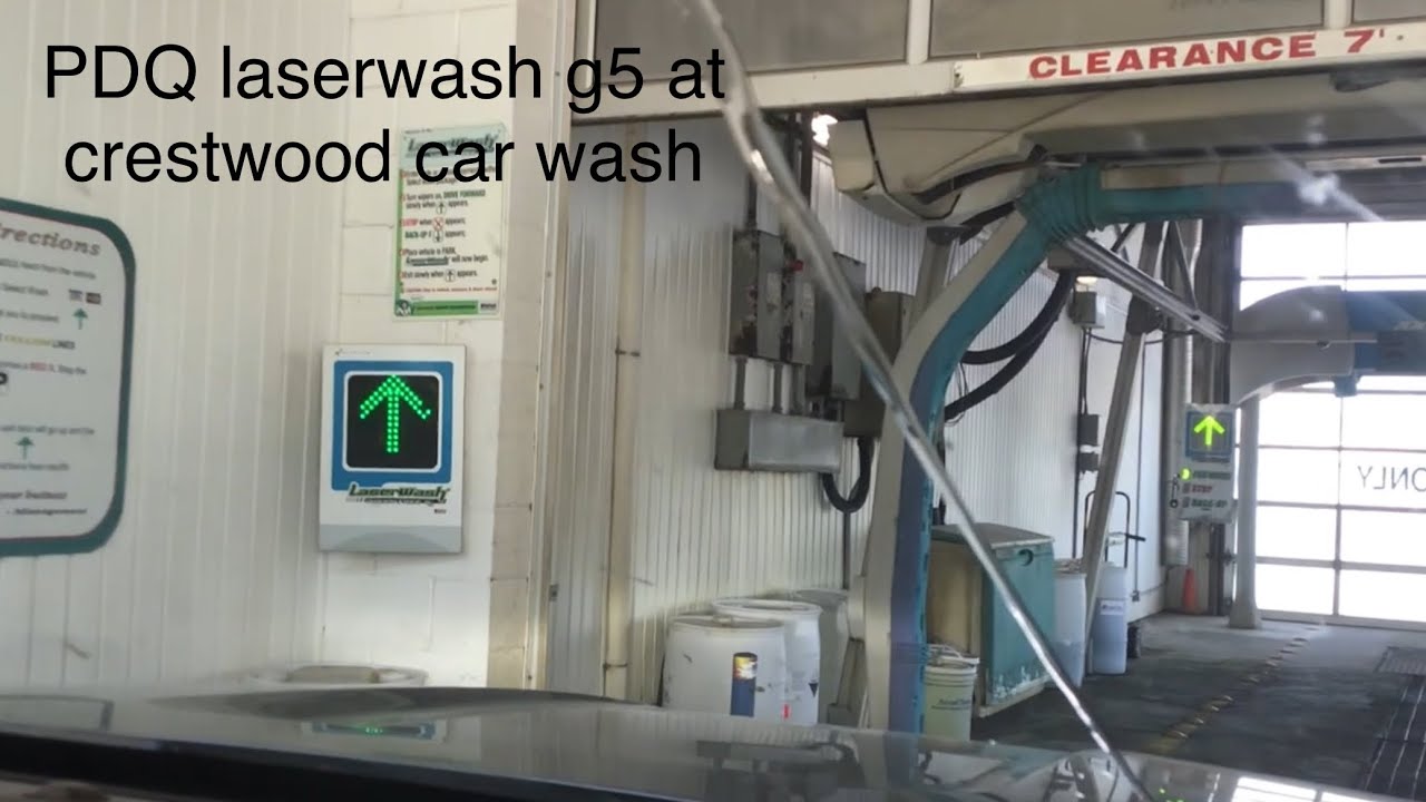 Crestwood car wash with a PDQ laserwash g5 part 1 - YouTube