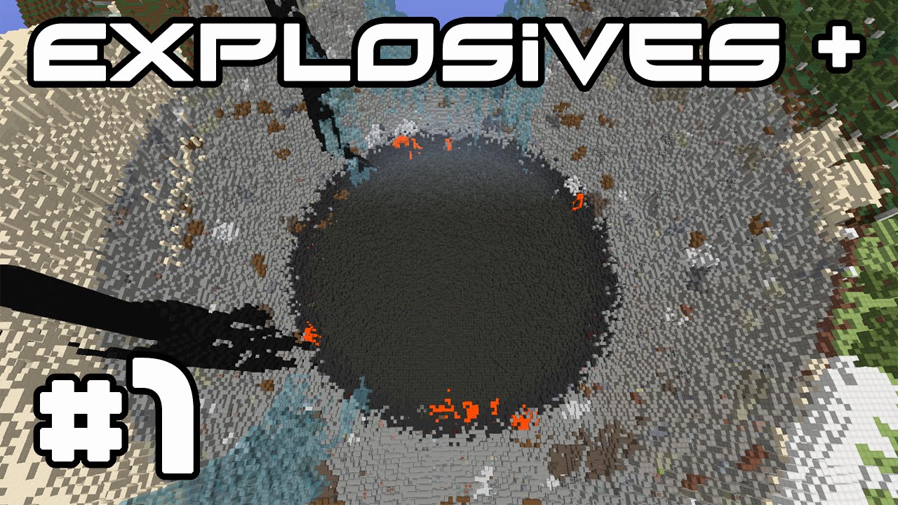 Minecraft Epic Bombs! - Explosives Plus Mod #1 - YouTube