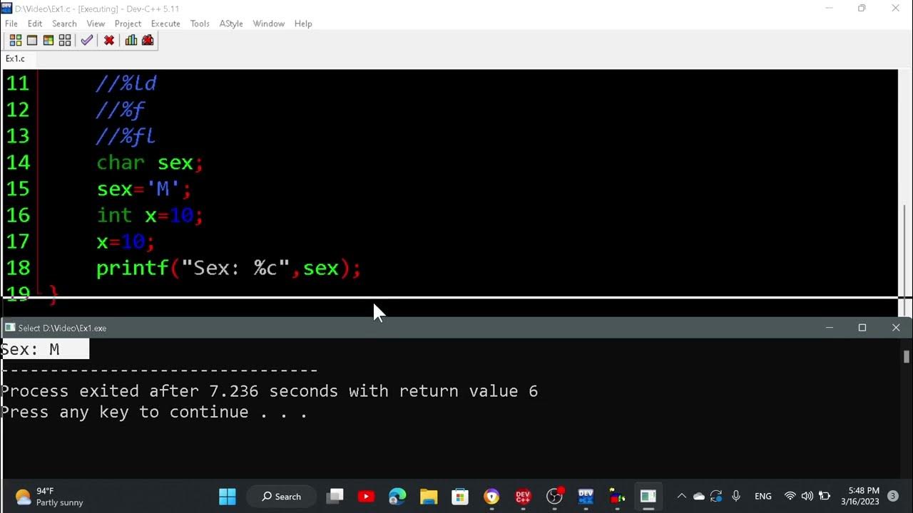 First C - Programming - YouTube