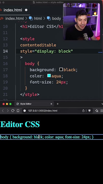 ¿Conocías este truco de HTML? Puedes crear un editor CSS en cualquier página. Usas la etiqueta ...