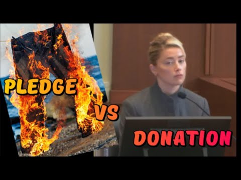 Amber Heard: Pledge vs Donation - YouTube