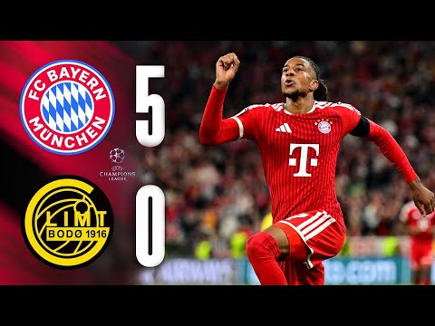 Bayern Munich vs Bodo/Glimt 5-0 Highlights, all Goals & Match Highlights | UEFA Champions League 