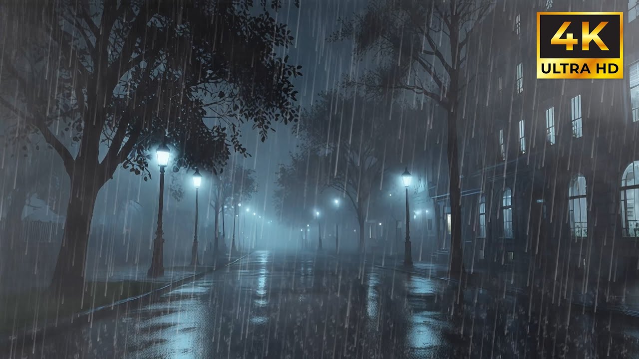 Soft Continuous Rain Sounds Creating a Quiet Soothing Atmosphere to ...