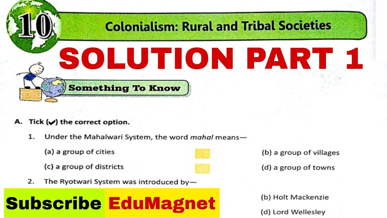 DAV CLASS 8 SOCIAL SCIENCE CHAPTER 10 SOLUTION | PART 1 BY EDUMAGNET ...