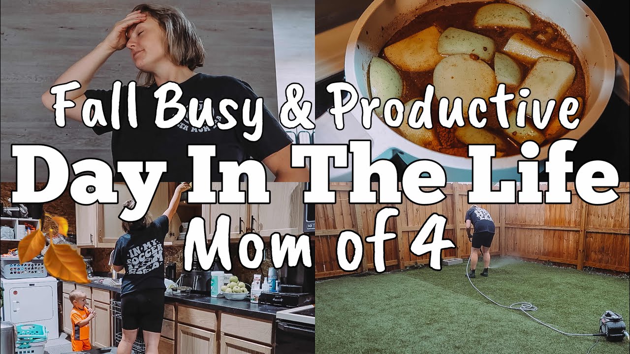 🍂 Busy & Productive Day in the Life | Mom of 4 + Homestead Chores | Mom ...