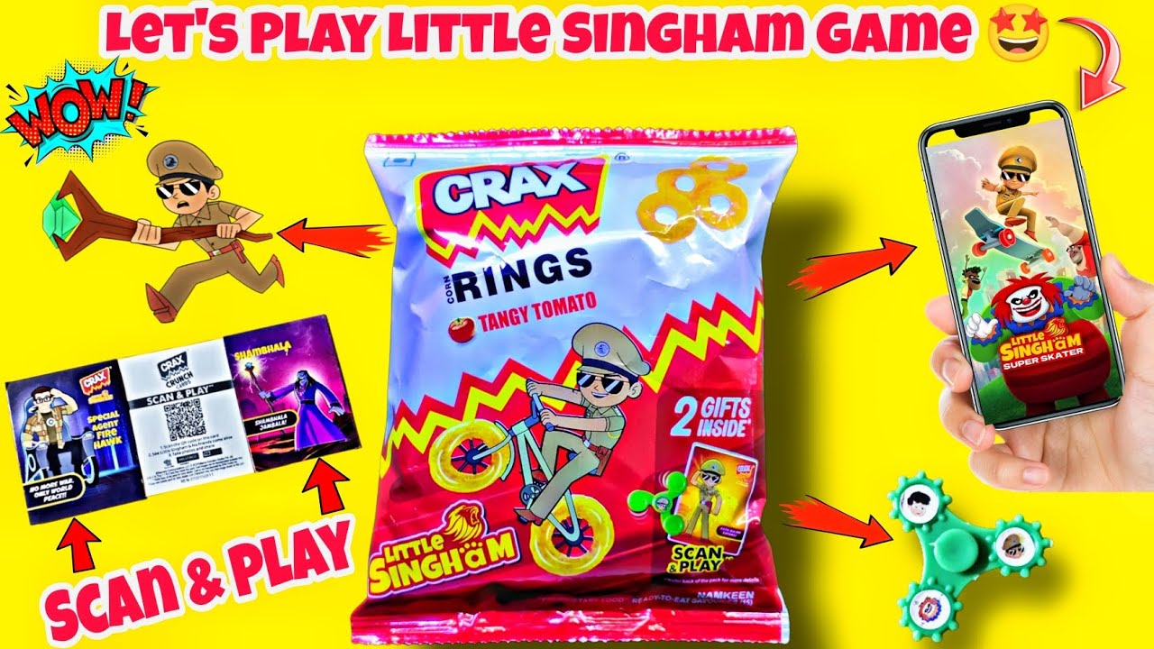 🤩 New Crax Rings With Little Singham Toys Inside | Let's Play Little ...