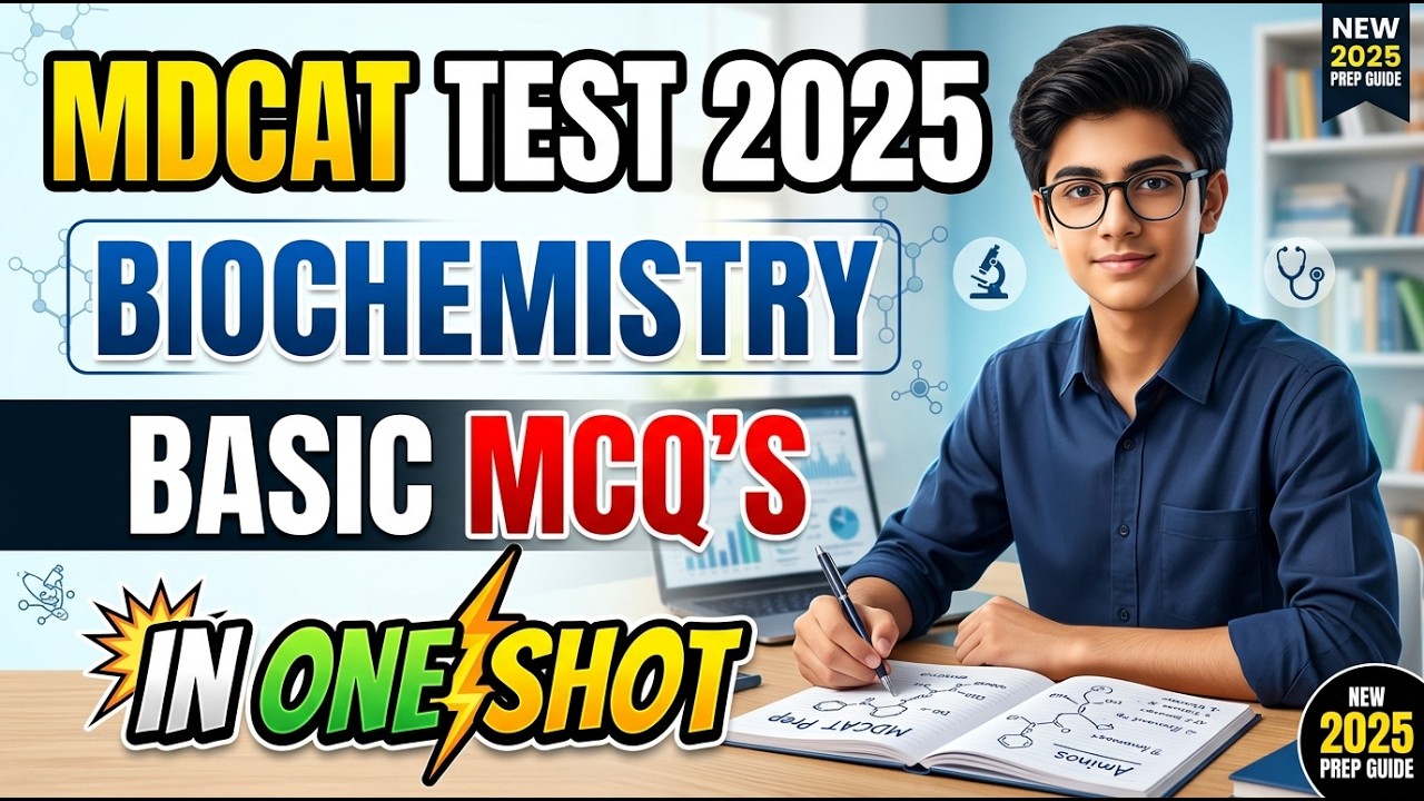 🔥MDCAT TEST 2025 “BIOCHEMISTRY” BASIC MCQ’S-2nd🌟 #biochemistry #mdcat # ...