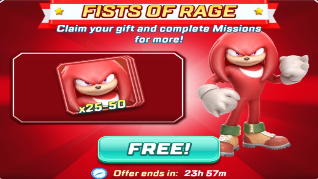 Sonic Forces - Movie Knuckles New Event Update - All Runners Unlocked ...