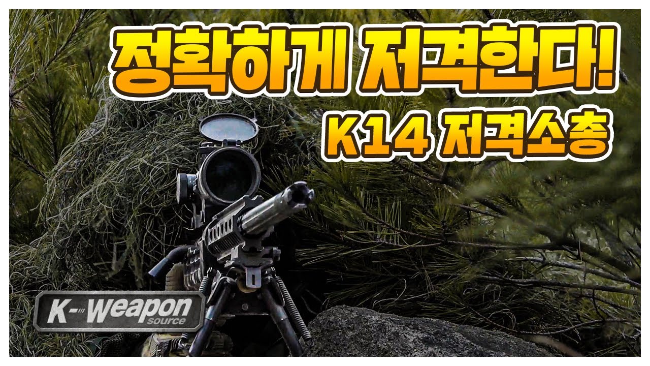 [K-weapon source] 은밀하게 침투하여 정확하게 저격한다 K14 저격소총 2편 | K14 7.62mm Sniper ...