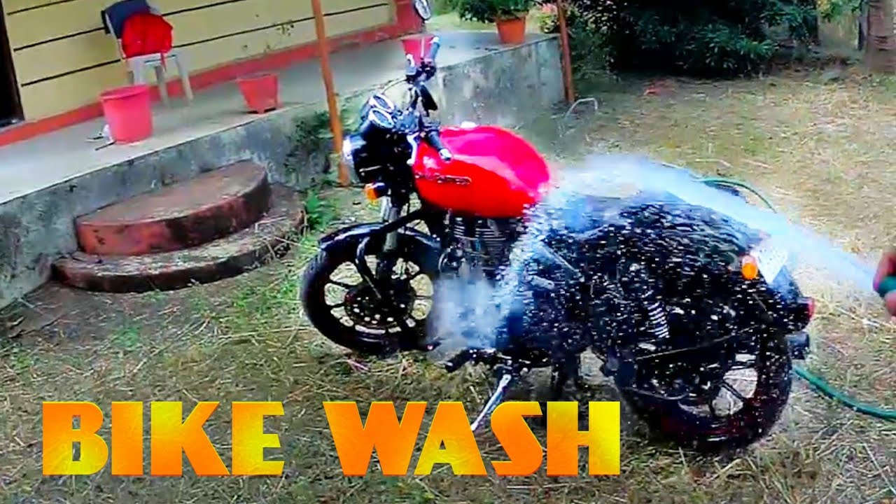 REDBULL KI DHULAII | Bike wash & few tips | Royal Enfield Thunderbird ...