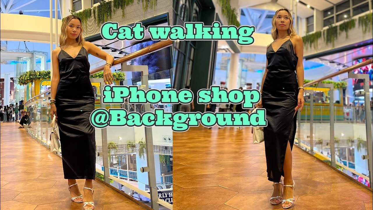 Attractive Black Dress & S*xy High Heels // Cat walking // Fashion ...