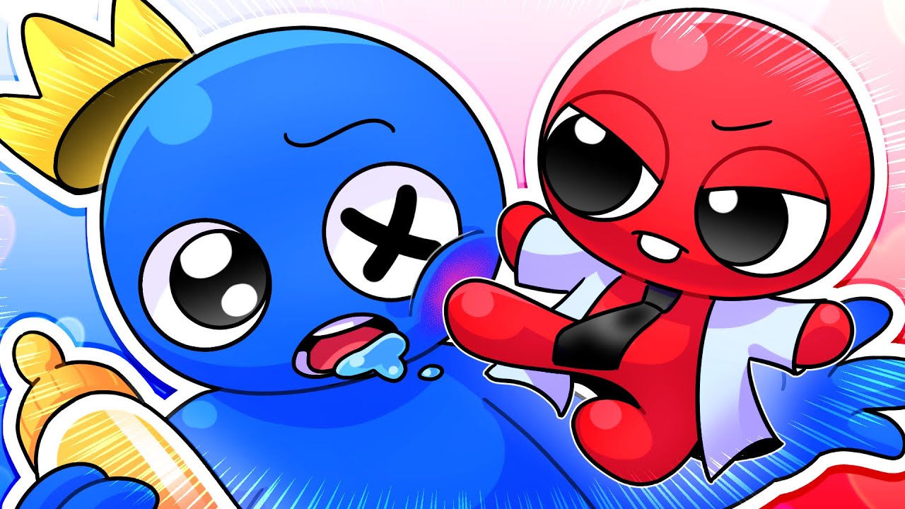 RAINBOW FRIENDS | BLUE vs RED - BABY MUKBANG🍼 - Roblox Animatiom - YouTube