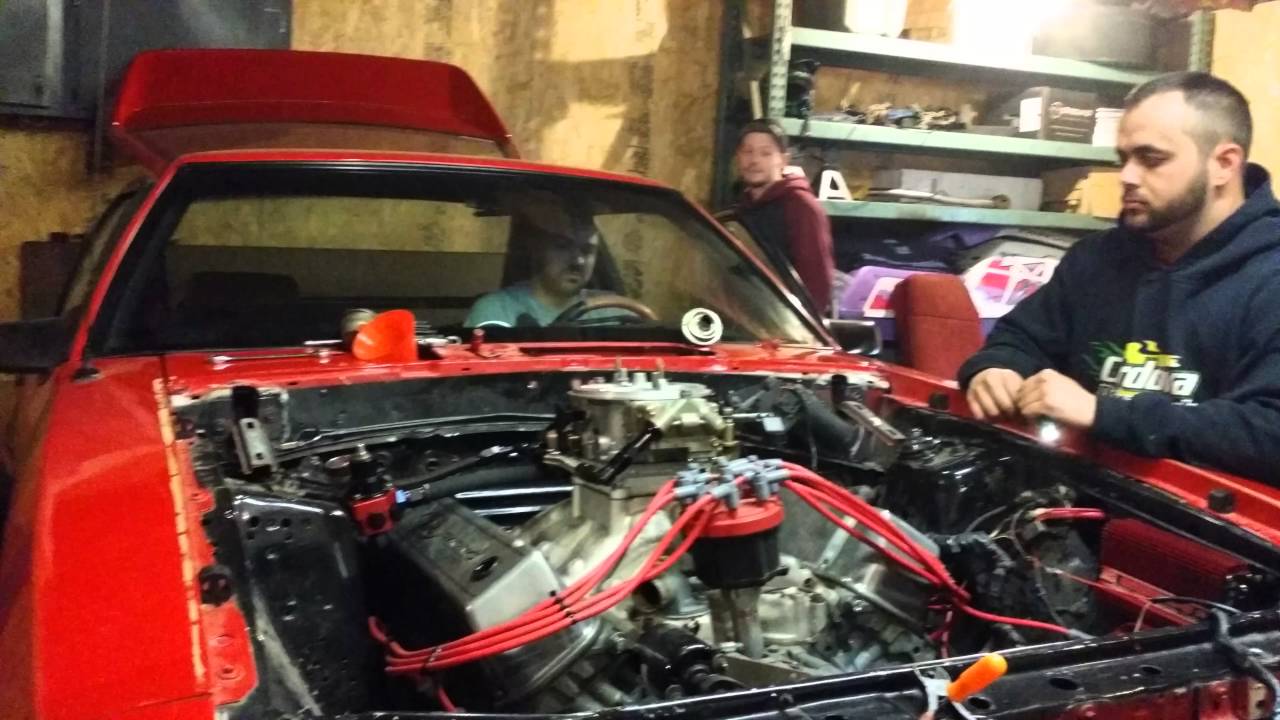 526 big block mustang first start - YouTube