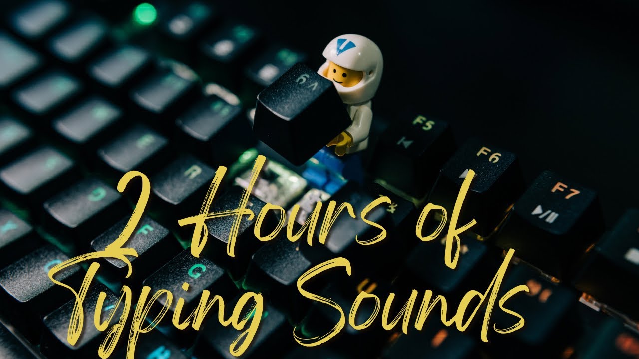 2 Hours of Typing Sounds | Typing ASMR | Healing Melodies - YouTube
