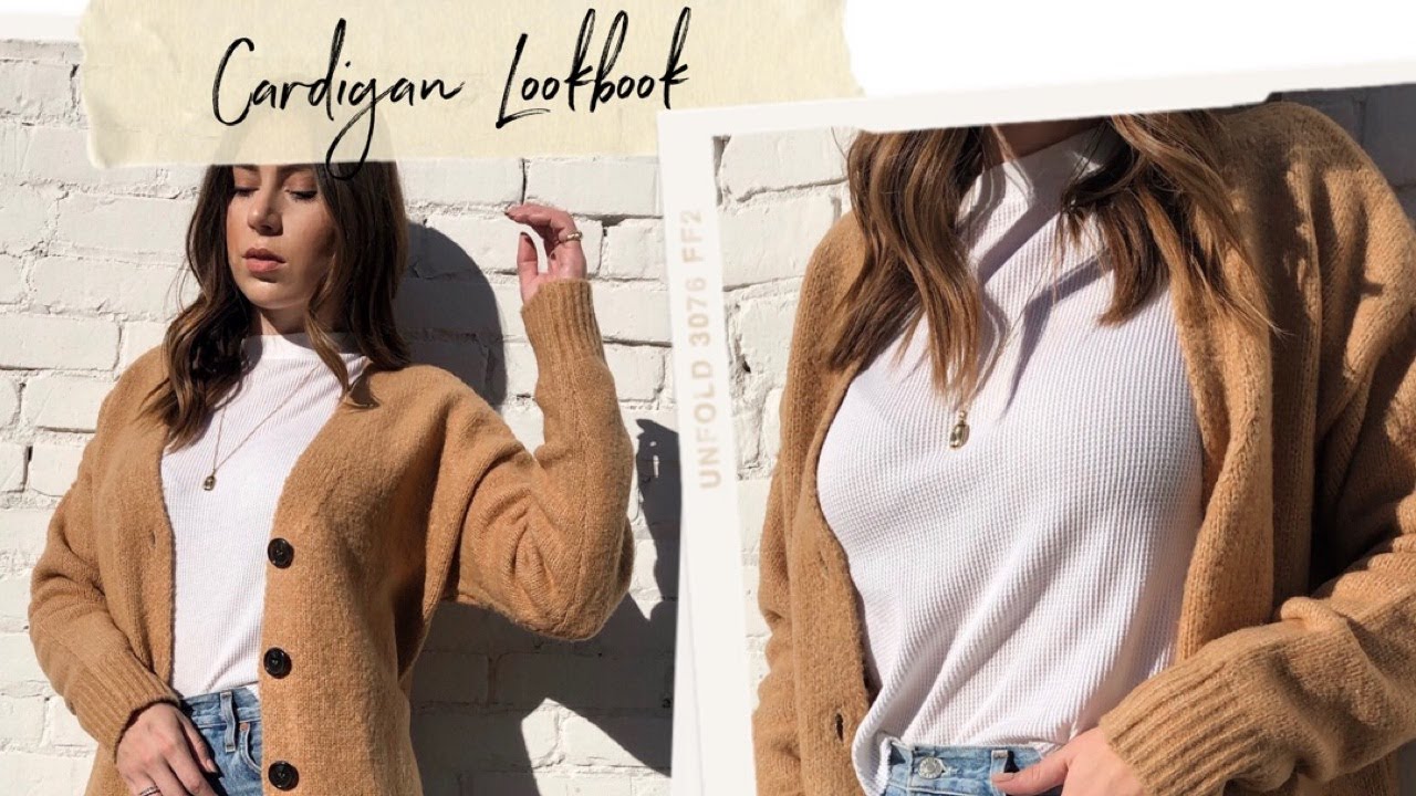 Cardigan Look Book - STYLED 5 WAYS! - YouTube