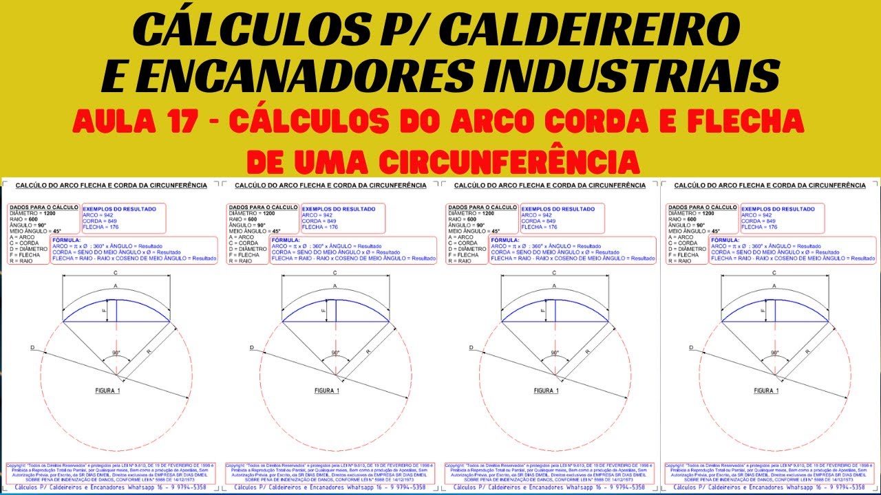 AULA 17 | Aprenda como calcular o arco, corda e flecha de uma ...