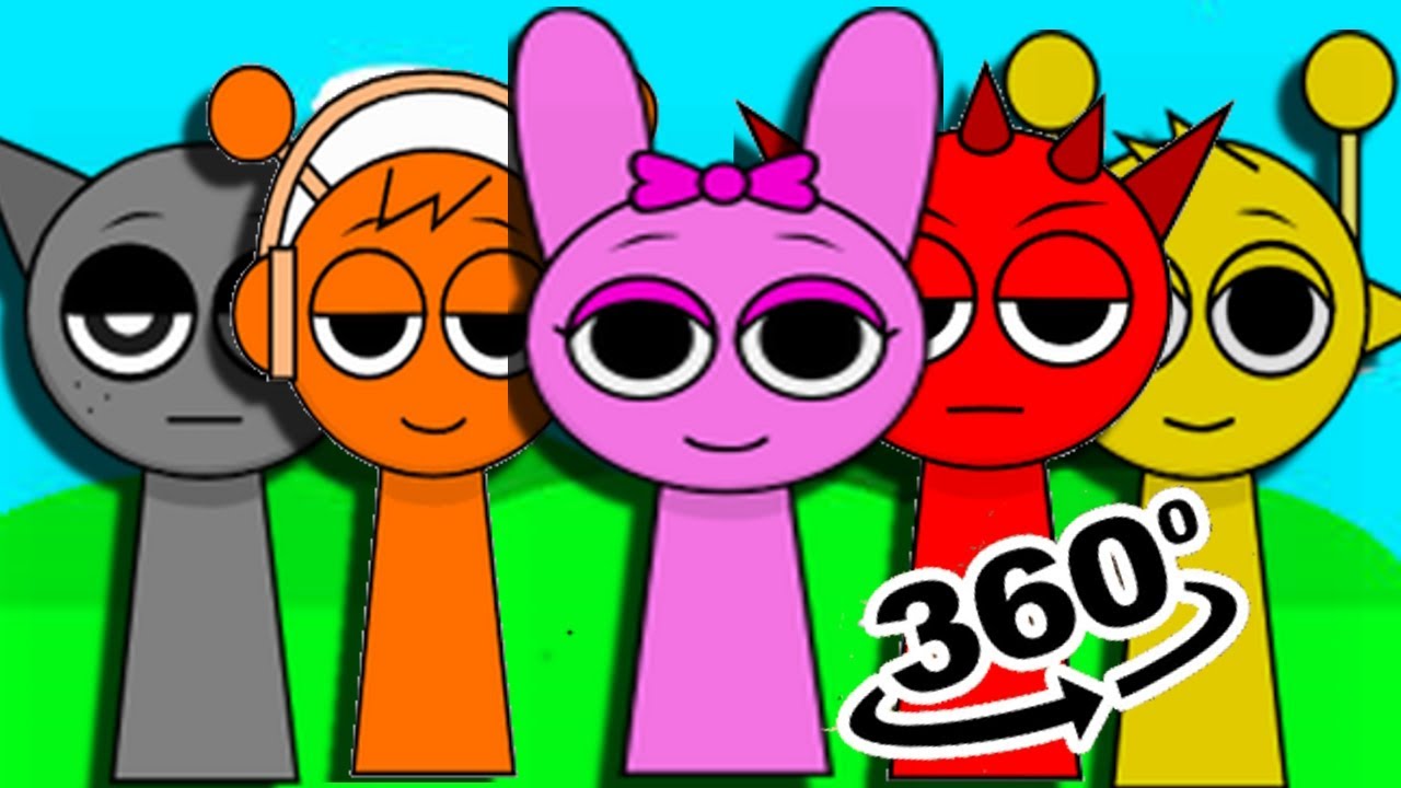 Can you find Pinki, Gray, Simon, Raddy, Oren Incredibox Sprunki in ...