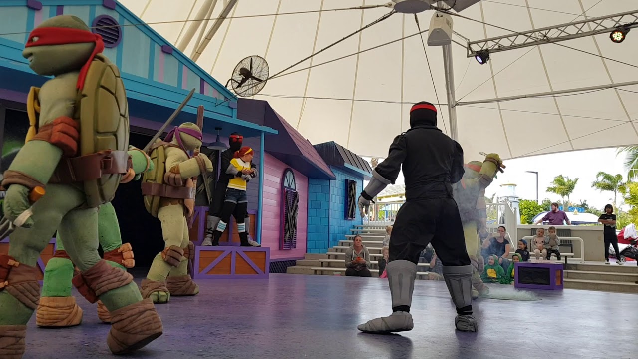 Teenage Mutant Ninja Turtles TMNT. live show. Seaworld Gold Coast - YouTube