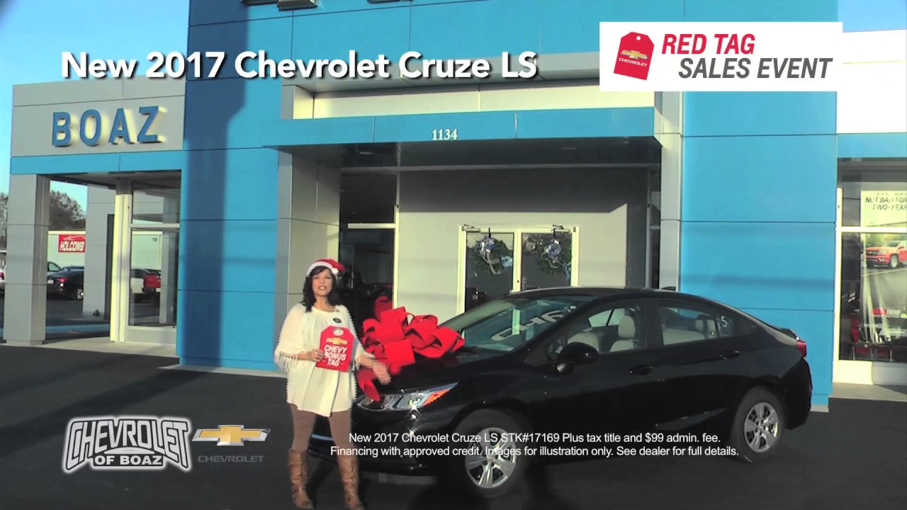 CHEVY RED TAG SALES EVENT - 2016 CHEVY CRUZE - YouTube