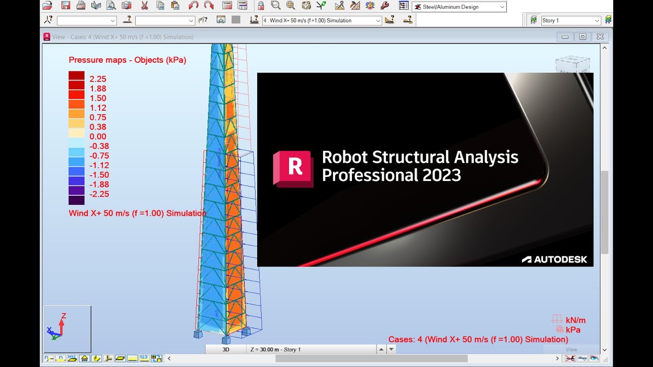 Autodesk Robot 2023; Telecommunication mast (Tower) design in Robot Structural Analysis - YouTube