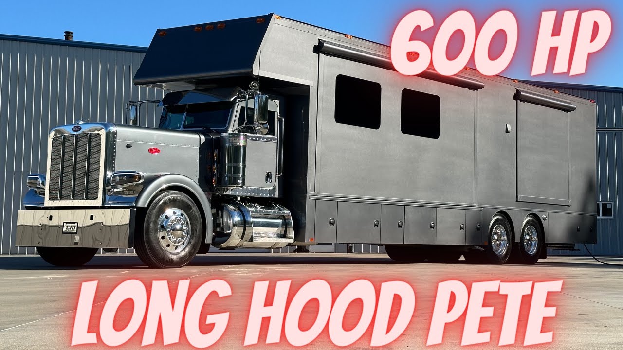 Long Hood Peterbilt 389 on a 2016 Renegade Classic Super C Motorhome ...