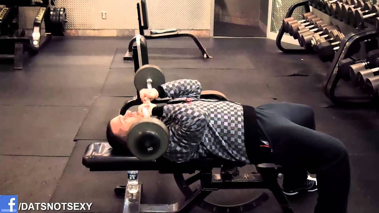Great Tricep Workout New Skull Crusher For Bigger Arms - YouTube