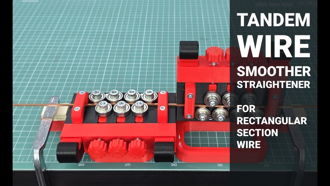 Tandem Wire Smoother and Straightener for Rectangular Wire - YouTube