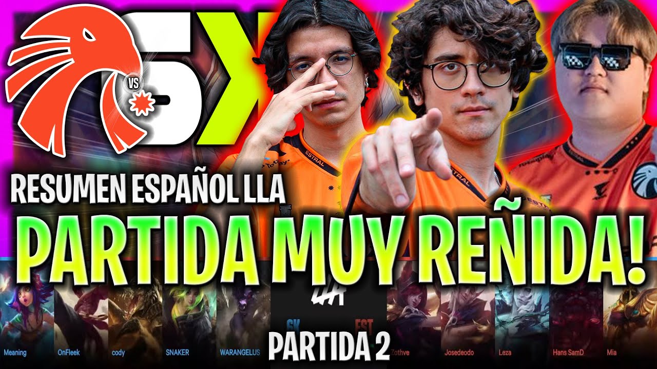LA PARTIDA MÁS REÑIDA PARA ESTRAL Y JOSEDEODO! | EST vs 6K Game 2 ...