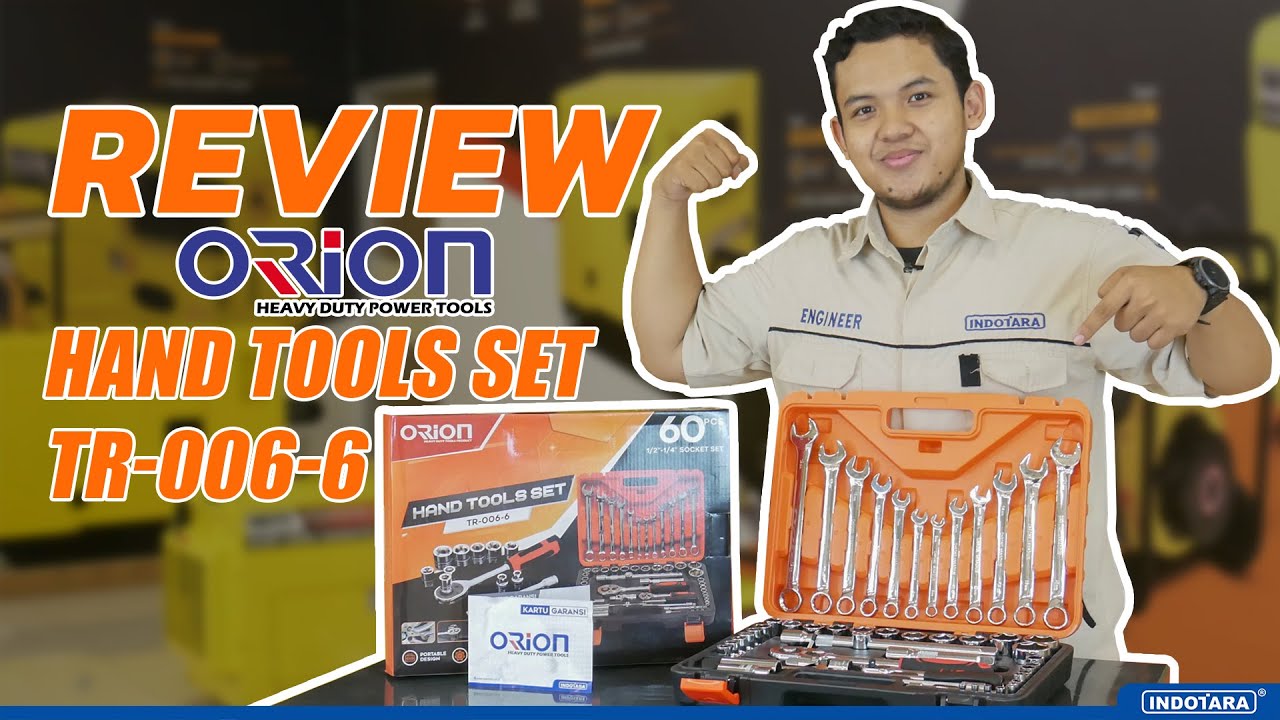 ULASAN LENGKAP ORION HAND TOOLS SET TR 006-6 - YouTube