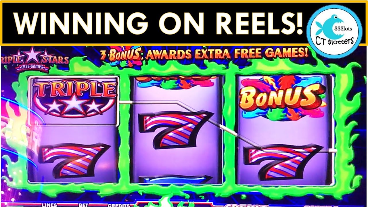 WINNING ON REELS @ MOHEGAN! BONUSES ON TRIPLE STARS SLOT MACHINE ...