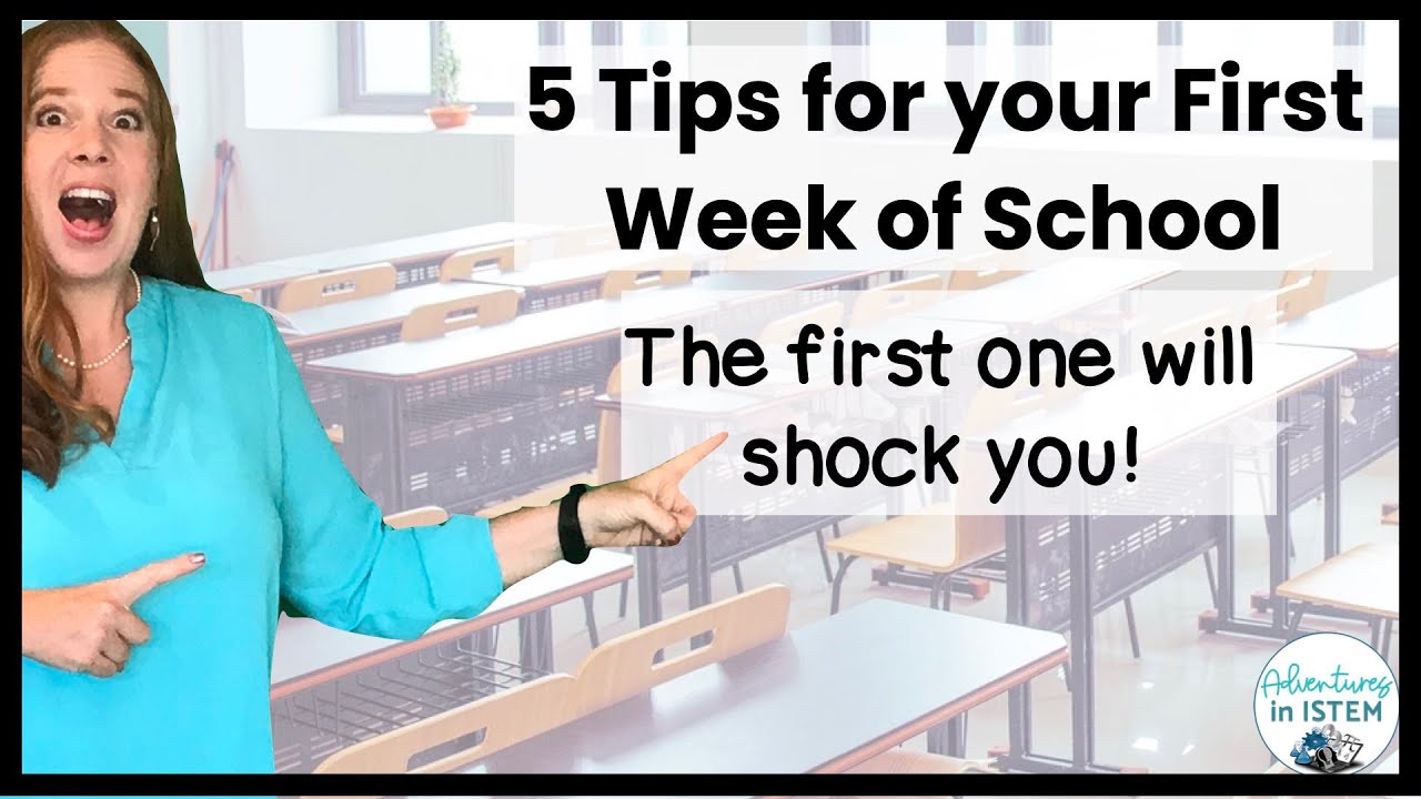 5 tips for your First Week of School: The First will shock you - YouTube