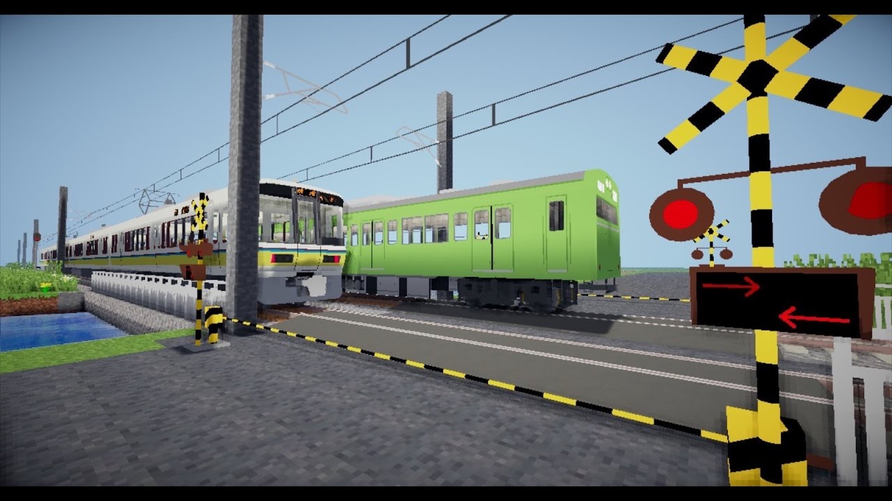 Minecraft Real Train Mod JR大和路線 木津~奈良 - YouTube
