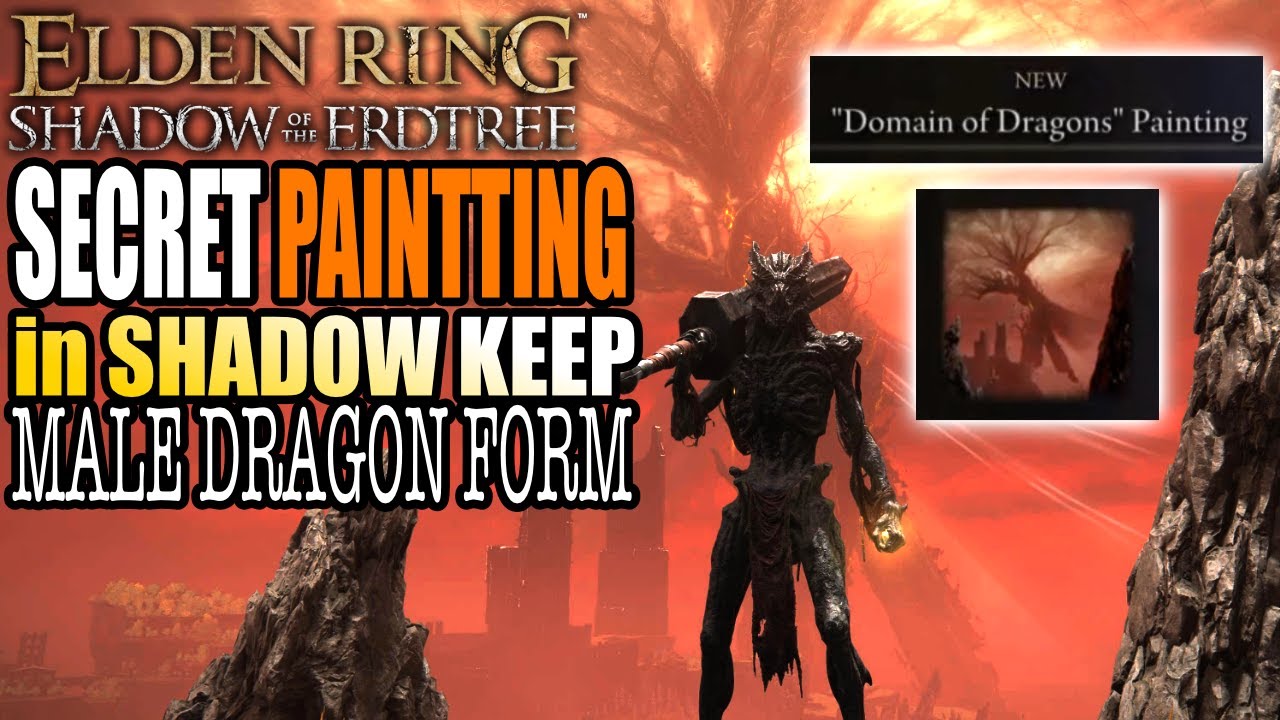 Elden Ring Shadow of the Erdtree - SECRET Dragon Form Hidden Painting ...
