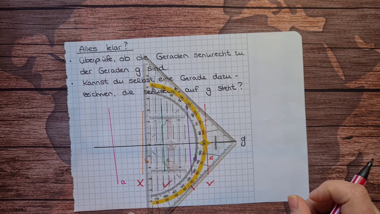Senkrecht und Parallel zueinander - YouTube