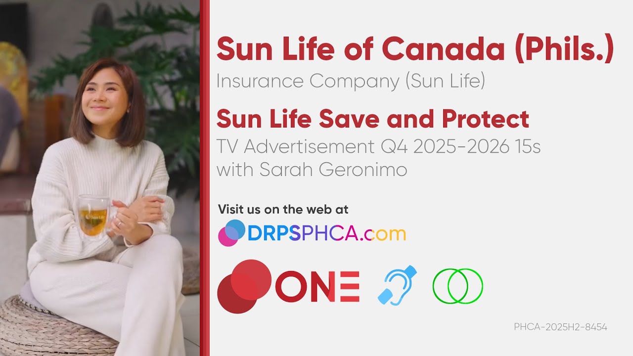 Sun Life Save And Protect TV Ad Q4 2025-2026 15s with Sarah Geronimo ...