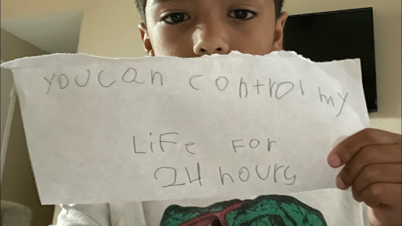 I will let you control my life for 24 hours - YouTube
