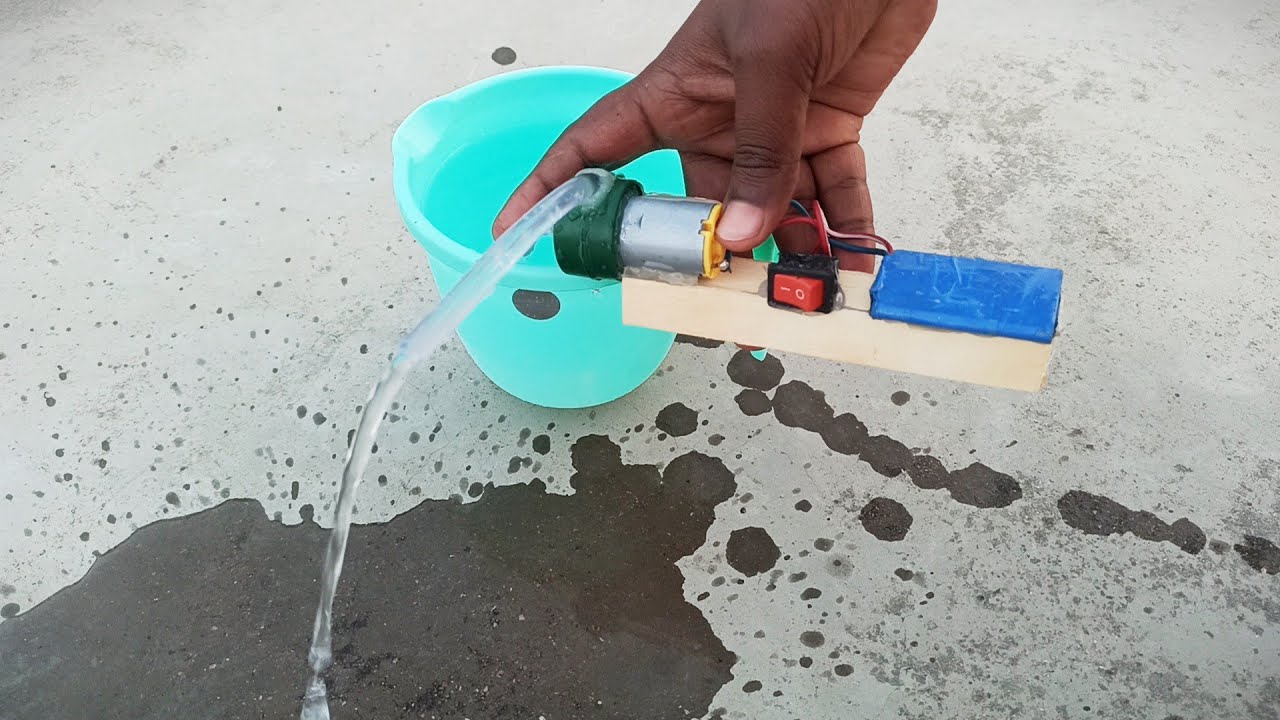 how to make water pump at home | science project | motor pumps | diy ...