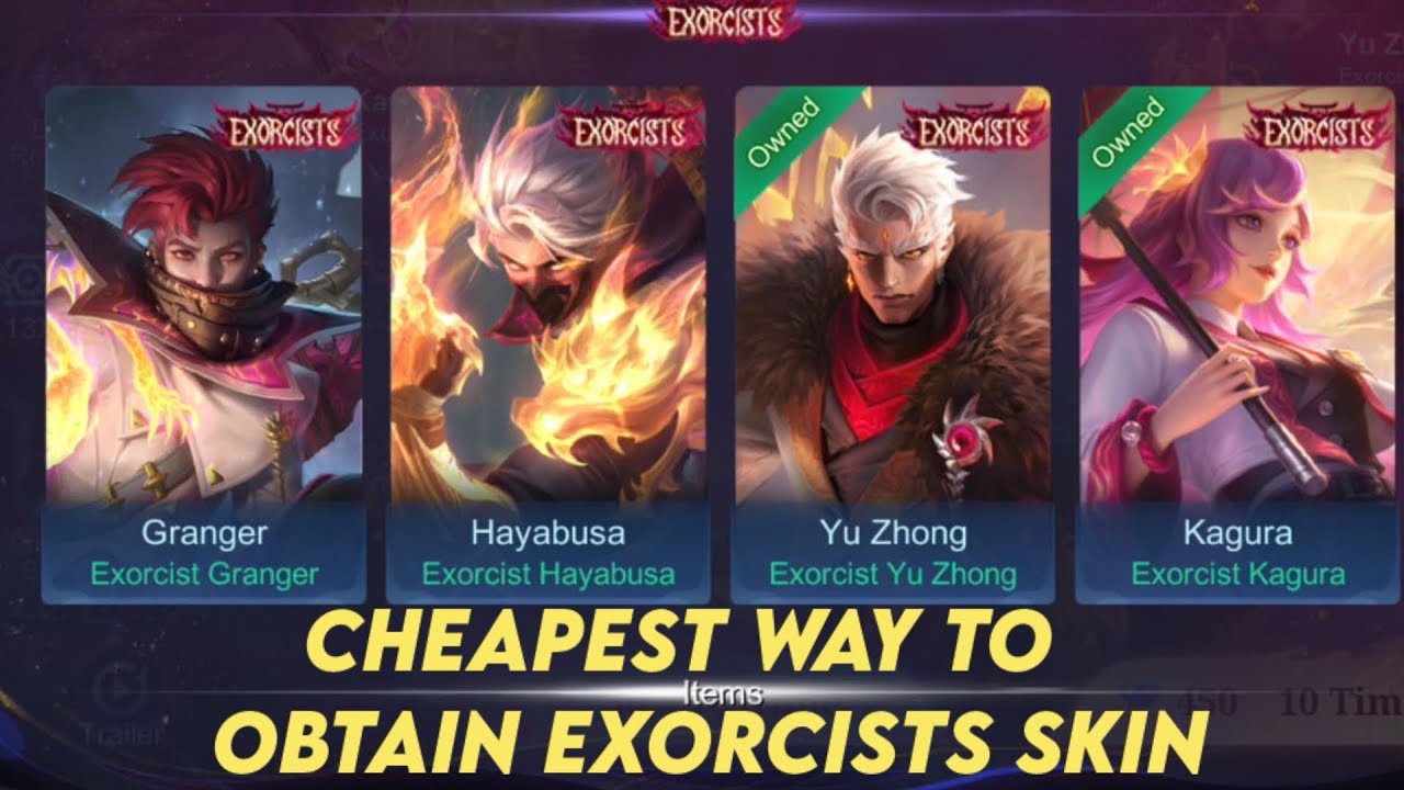 CHEAPEST WAY TO GET EXORCIST SKIN 2024 - EXORCIST SKINS - #mlbb # ...
