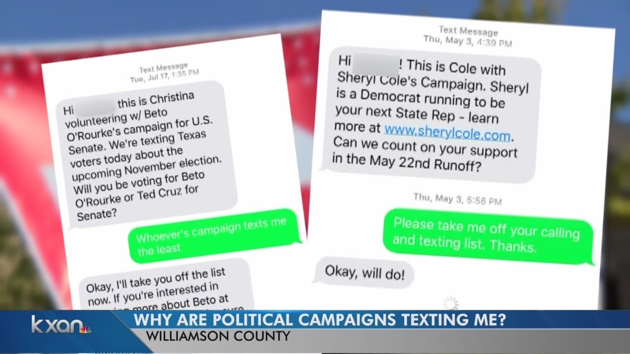 Why political campaigns are texting you and how to stop it - YouTube