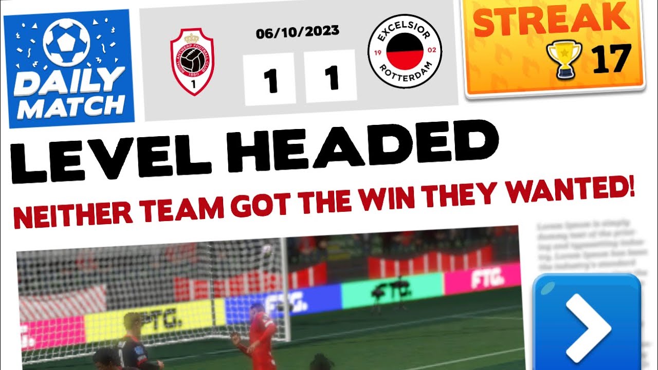 Streak - Score! Hero 2023 - Antwerp Vs. Excelsior - YouTube