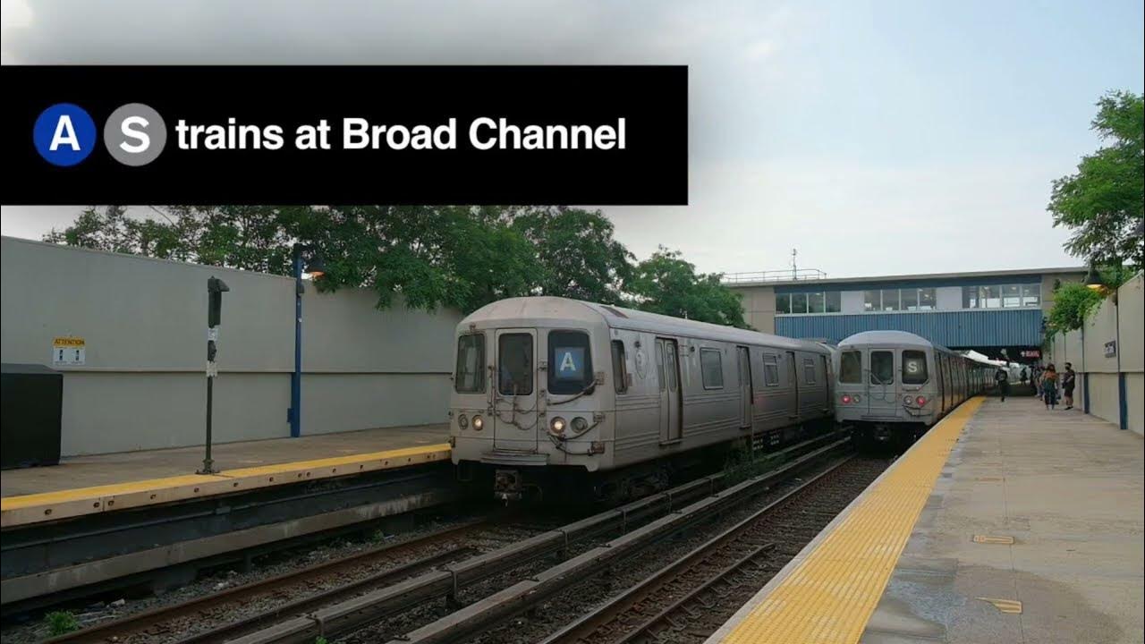 MTA NYCT: R46,R179,R211 (A) & (S) Trains Action at Broad Channel (6/2/2042) - YouTube