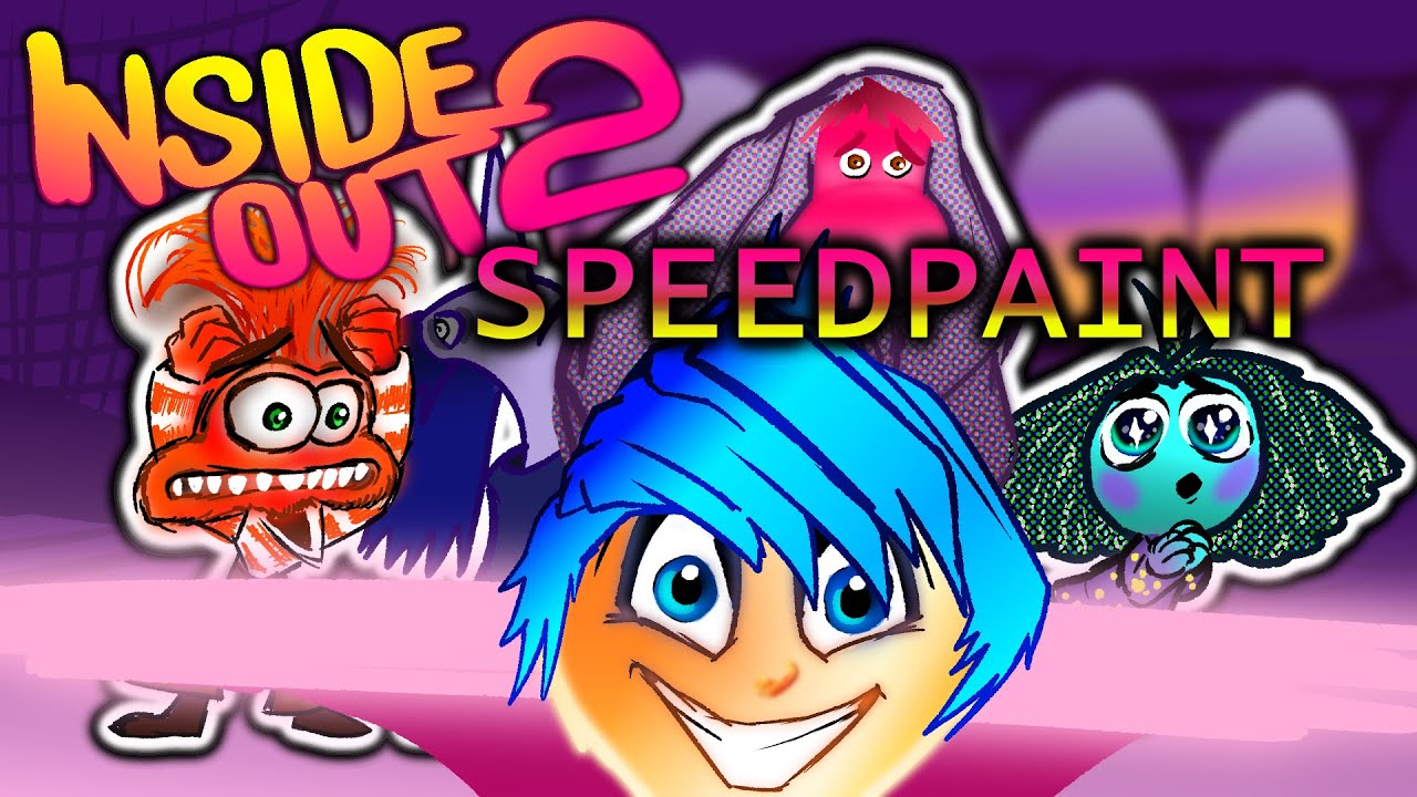 Inside Out Intensa Mente Pixar Speedpainting Youtube
