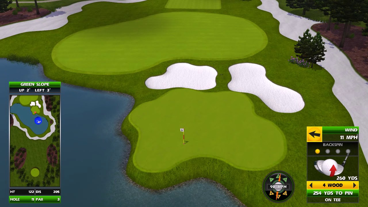 Golden Tee Great Shot on Sandhill Woods! - YouTube