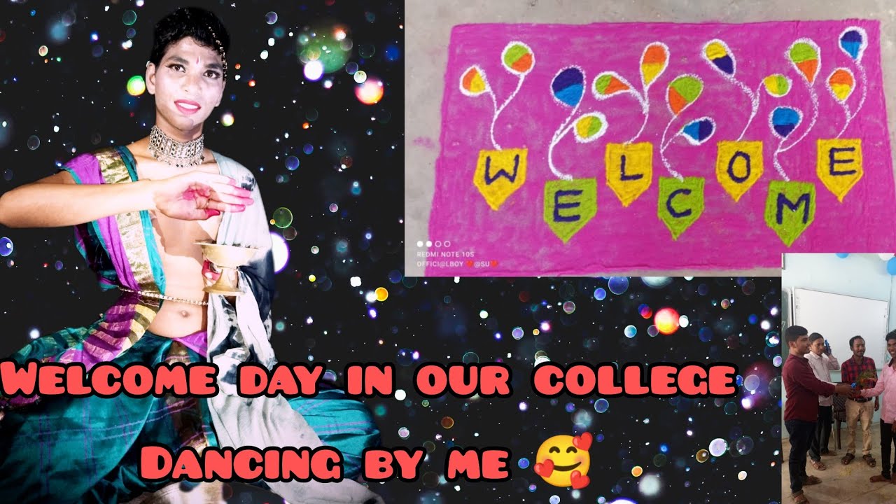 welcome day in our college 😘// dancing by me - YouTube