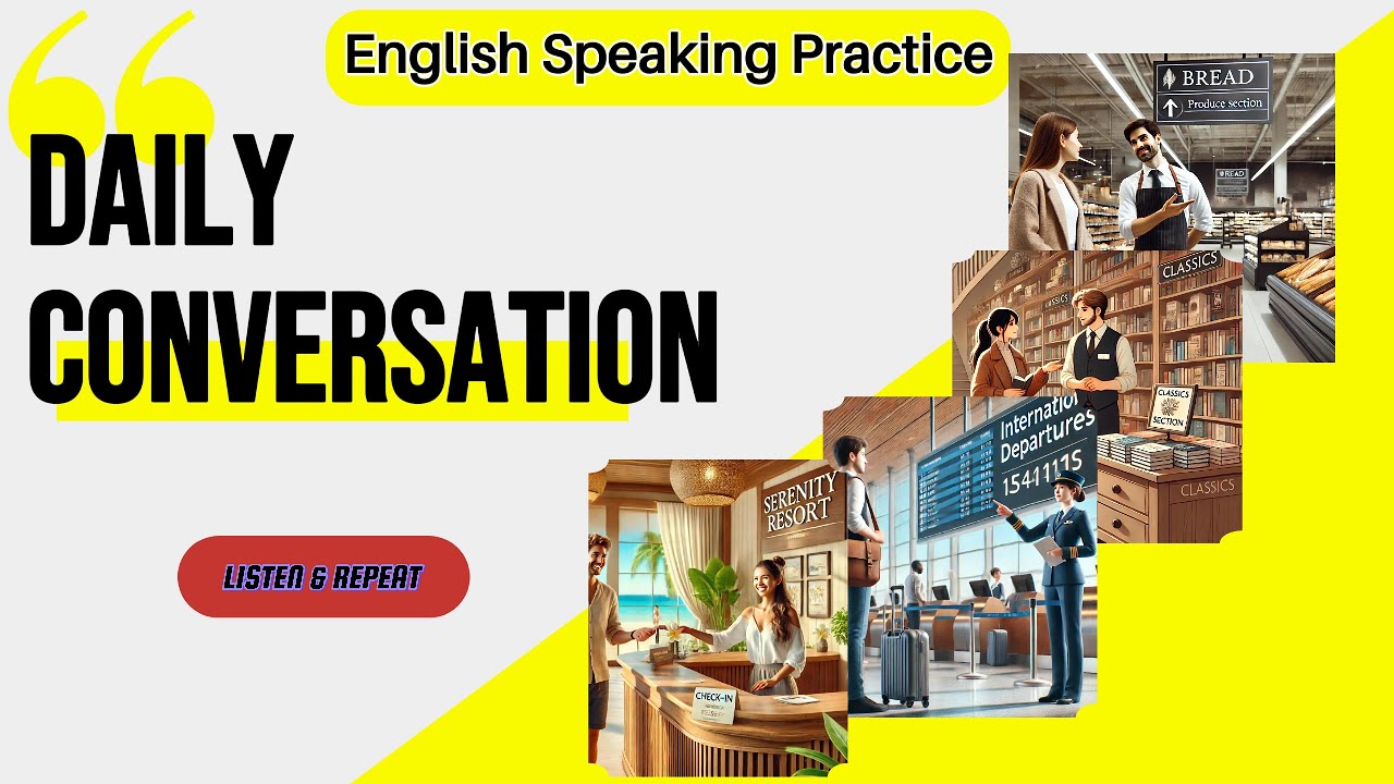 learn English through daily conversation, English speaking practice ...