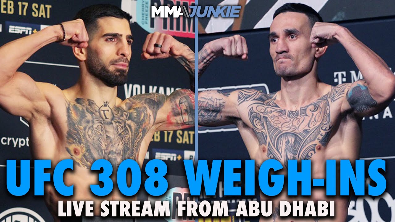 UFC 308: Topuria vs. Holloway Official Weigh-In Live Stream - YouTube