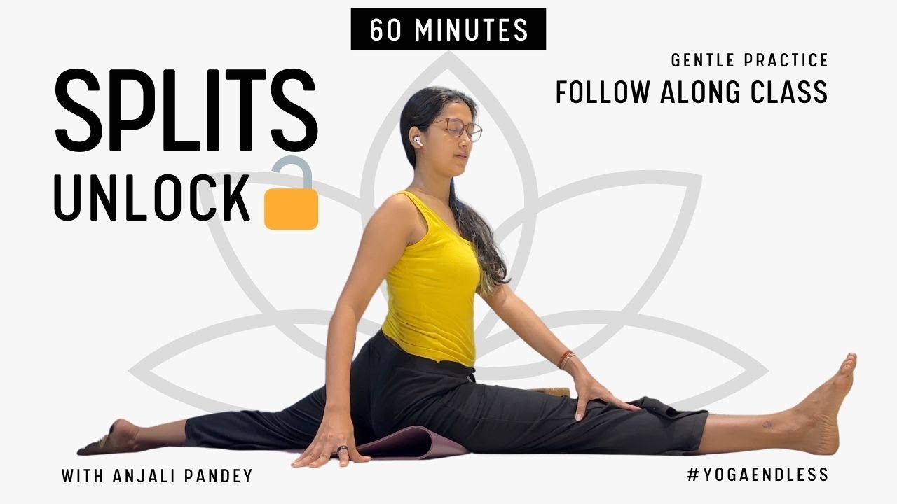Splits in 01 Hour class!- Yoga class - YouTube