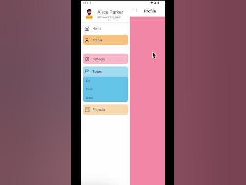 Drawer Navigator with drop-down menu - YouTube